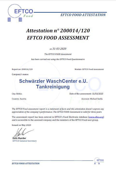 Schwärzler WaschCenter e.U. | Koblach, Röthis | Tankreinigung